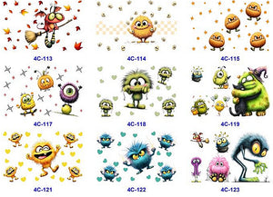 Wholesale 10pcs/pack Funny Cartoon Credit Card Stickers Decals