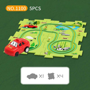 Wholesale Plastic DIY Puzzle Track Car, 3-6 Years Old, Multi-functional ...