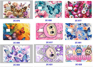 Wholesale 10pcs/pack Butterfly Credit Card Stickers Decals