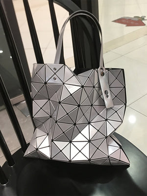 Wholesale diamond pattern tote bag large capacity commuter shoulder ba