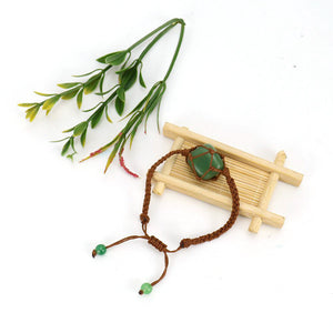 Wholesale Hand-woven Brown Jade Line Crystal Amethyst Stone Net Pocket ...