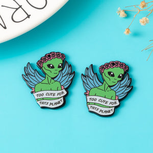 Wholesale Creative DIY Cute Funny Alien Alien Angel Accessories FlatBack