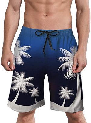 Wholesale Men's Swim Trunks 3D Printing Beach Shorts Quick Dry Swimwe
