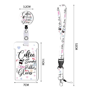 Wholesale Plastic Coffee LGBT Rainbow Card Holder Retractable Keychain ...