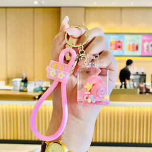 Wholesale Acrylic Quicksand Candy Keychain OLY-KC-WangH010
