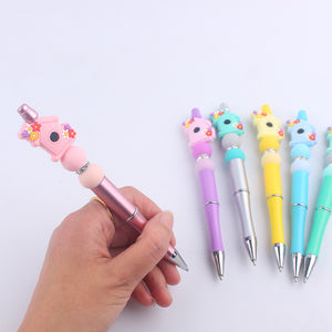 Wholesale Beaded Pens DIY Cute Cartoon Vase Flower House Tooth Glue ...