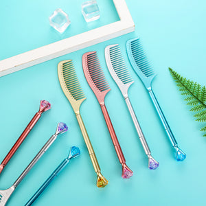 Wholesale Diamond Comb Plastic Ballpoint Pen