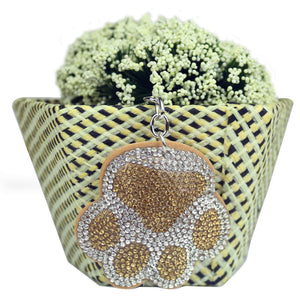 Wholesale Zinc Alloy Diamond Cat Claw Key Chain OLY-KC-HuiSen013