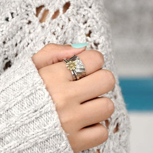 Wholesale Daisy Flowers Alloy Rings