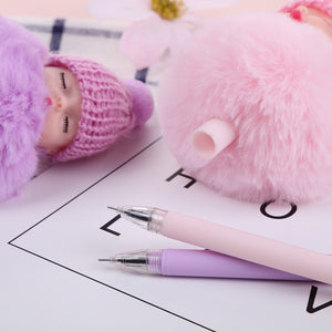 Wholesale Doll Hair Ball Plastic Ballpoint Pen